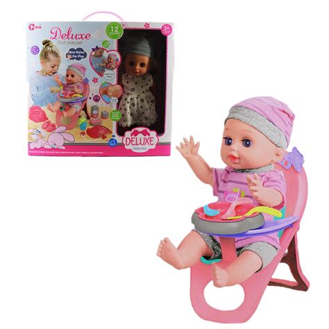 თოჯინა სკამით და აქსესუარებით