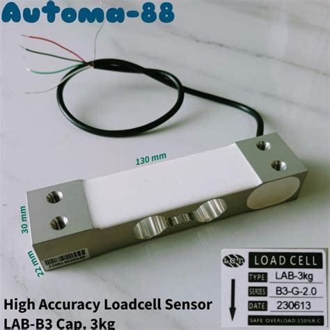Jual Lab 3kg B3 High Quality Oiml Loadcell 130 X 30 X 22mm Load Cell