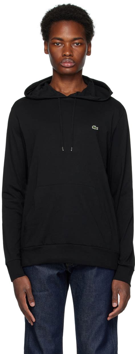 Lacoste Black Patch Hoodie Lacoste