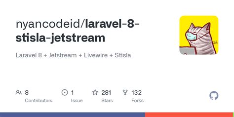 github nyancodeid laravel 8 stisla jetstream laravel 8 jetstream