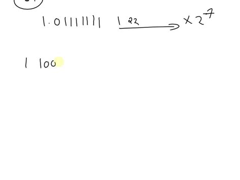 solved show the representation of each of the following operands in