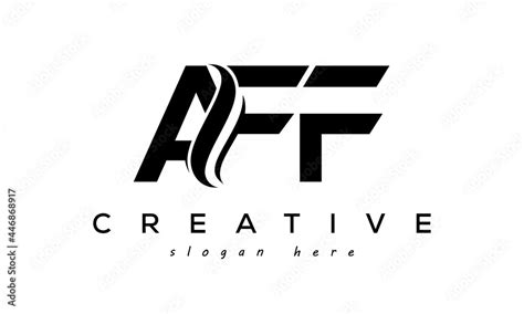 Letter Aff Creative Logo Design Vector Stock Vector Adobe Stock