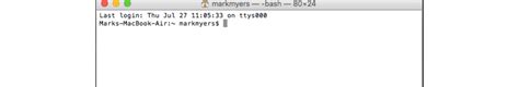 open the terminal on a mac