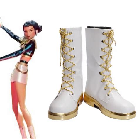 Anime Kawaii Kpop Demon Hunters Zoey Leather Cosplay Shoes
