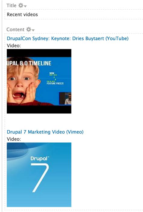 Display Video Thumbnails With Media Module WebWash