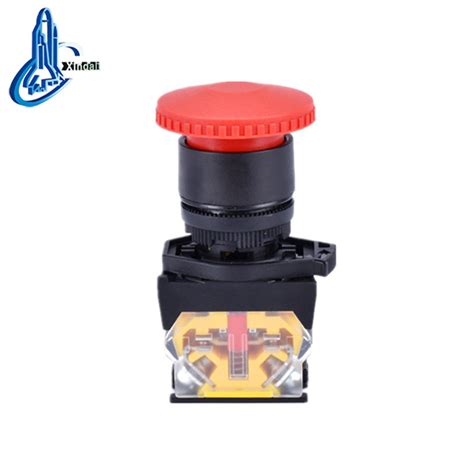 Xdl31 Ec42 Red Head Mushroom Push Pull Plastic Push Button Switch Push Button And Push Button