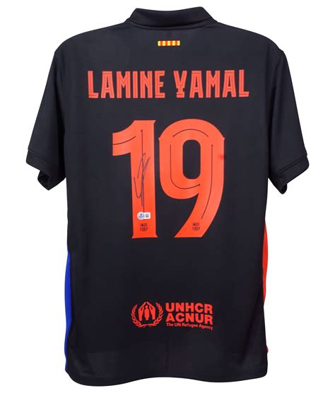 Lamine Yamals Fc Barcelona Signed Replica Shirt Charitystars