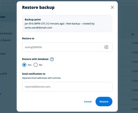 Backup And Restore Support Center