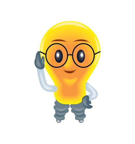 Nerd Light Bulb Vector Art At Vecteezy
