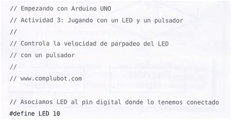TecnoRosi Arduino Un Led Y Un Pulsador