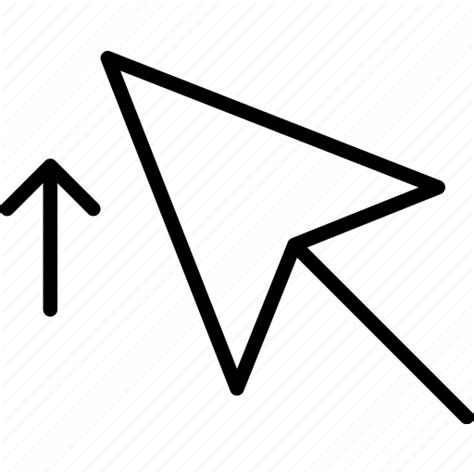 Cursor Hover Interaction Move Up Icon