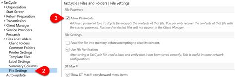 Password Protecting Files Taxcycle