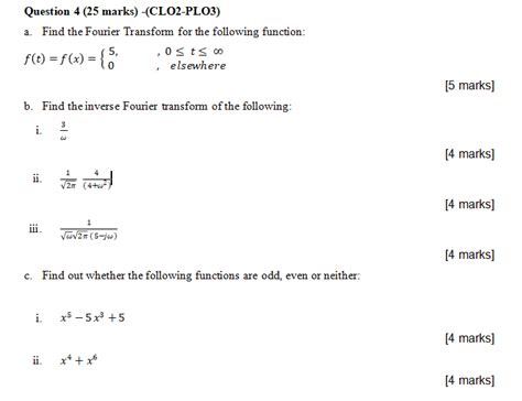 solved question 4 25 marks clo2 plo3 a find the