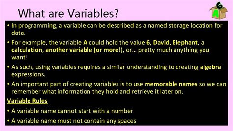 Introduction To Python Programming Part 2 Using Variables