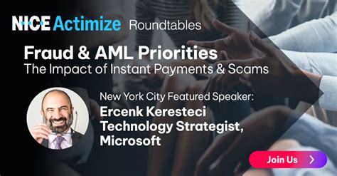 Nice Actimize On Linkedin Fraud And Aml Priorities Roundtables