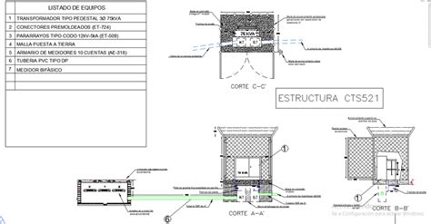 Plano De Estructura Para El Transformador Tipo De Pedestal Download