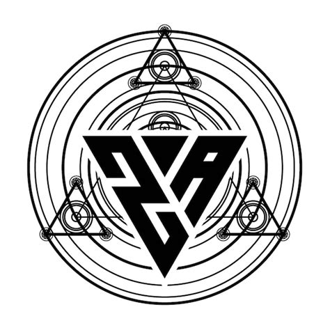 Premium Vector Z A Monogram Letter Logo With Triangle Shape Design Template With Sacred