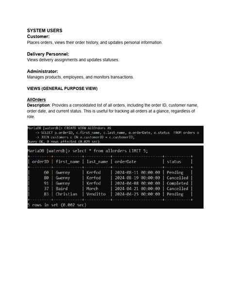 Mysql Views Pdf Computing Marketing