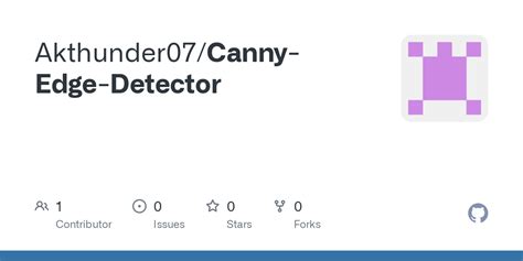 Github Akthunder Canny Edge Detector