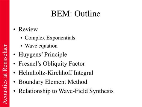 Ppt The Boundary Element Method And Barrier Designs Powerpoint Presentation Id668819