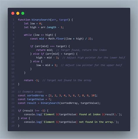 Osama Hajj Ali On Linkedin Binary Search Algorithm Binary Search Is An Efficient Algorithm For