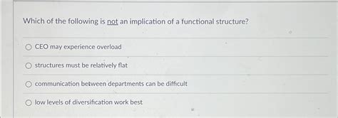 solved which of the following is not an implication of a