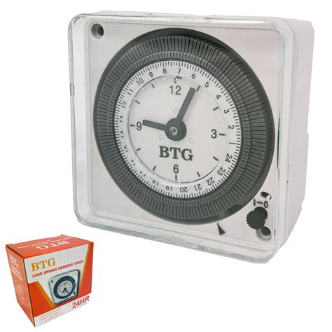 3h Hager Eh711 Emann Eds711 Suis Pemasa Analog 24 Jam Timer Switch