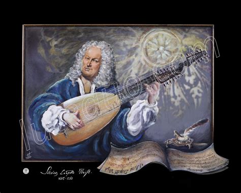 Silvius Leopold Weiss Portrait 40 50cm Luteduo