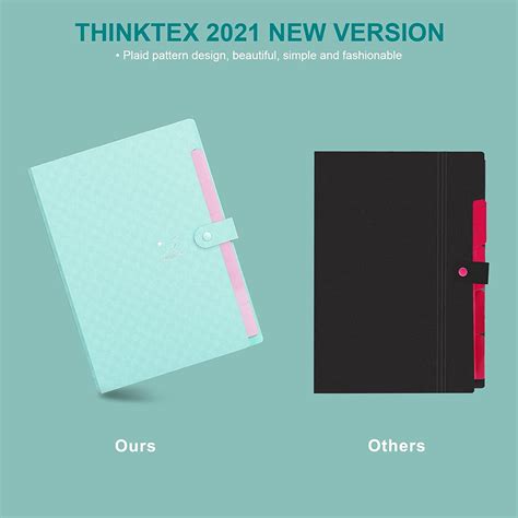 Thinktex 7 Pockets Expanding File Folders File Organiser Accordion Document Letter A4 Paper