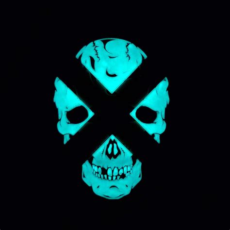 Exploding Skull Glow Patch Etsy