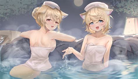 Same Sex Bathing Danbooru