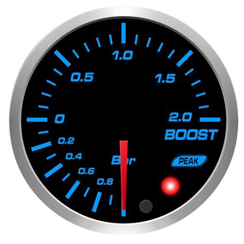 52mm Boost Gauge Kit Smoke 2 BAR 10 Colours Mr Sensors N Spares SA