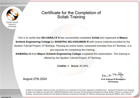 Selvaraj Rs On Linkedin Scilabtraining Iitbombay Continuouslearning