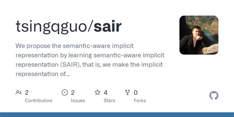 Github Tsingqguosair We Propose The Semantic Aware Implicit Representation By Learning