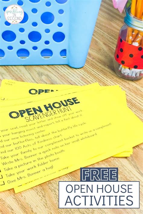 Simple Open House Activities Sparkling In Second Grade In 2022 Open House Activities Open