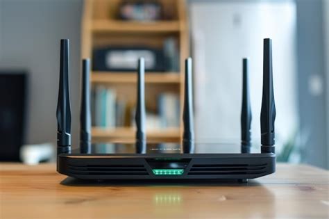 High Speed Next Gen Router Wifi Home Network And Online Communication Premium Ai Generated Image