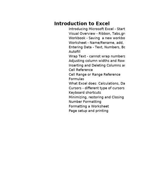 m365 excel basics video 01 introduction to microsoft excel finished file pdf computer