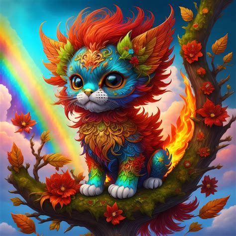 Download Ai Generated Cat Mythical Royalty Free Stock Illustration