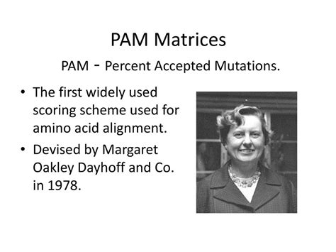 Tutorial 3 Protein Scoring Matrices Pam And Blosum Ppt Download