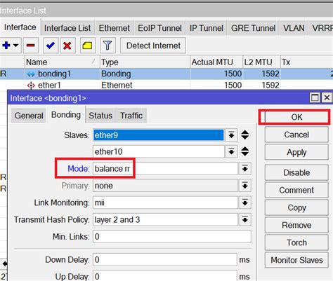 configure link aggregation with lacp on the mikrotik switch networktik