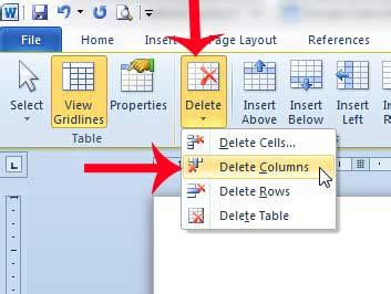 How To Delete Column From Table In Word 2010 Solve Your Tech