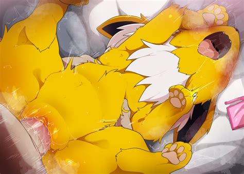 Rule 34 Condom Condom Wrapper Cub Dagasi Head Thrown Back Jolteon Male On Feral Open Mouth