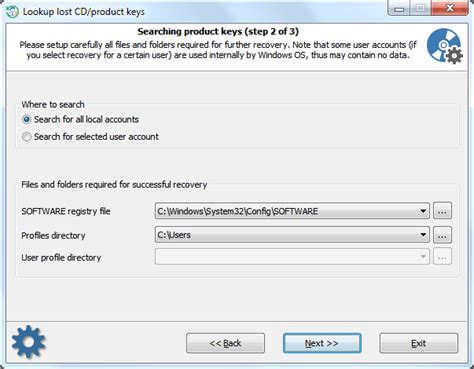 Searching For Lost Product Keys