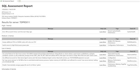 SQL Server Best Practices Check to Assess your SQL Servers
