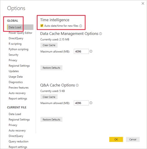 Power Bi Desktop의 자동 날짜시간 Power Bi Microsoft Learn