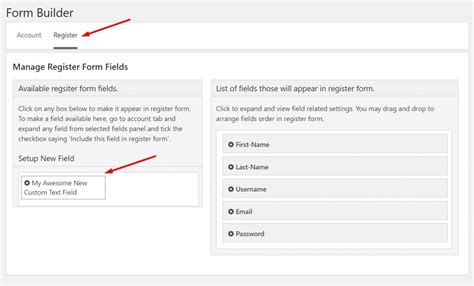 add custom field to register form