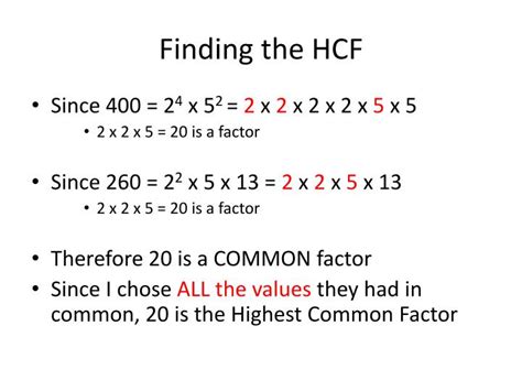 PPT LCM And HCF PowerPoint Presentation ID 3193611