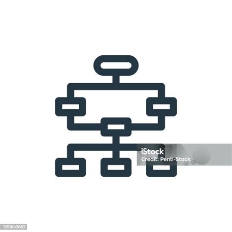 Ikon Vektor Skema Skema Stroke Yang Dapat Diedit Simbol Linear Skema Untuk Digunakan Pada