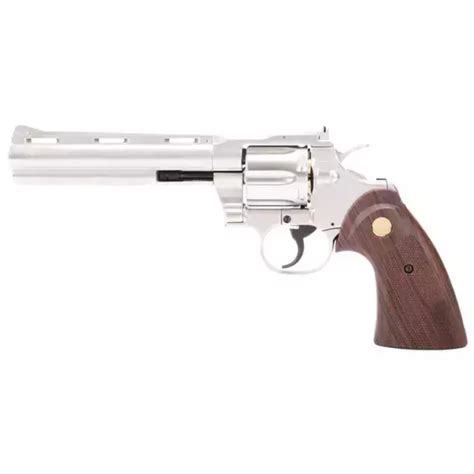 Revolver Airsoft Gbb 357 Python 6 Prata Alta Performance