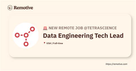 Hiring Data Engineering Tech Lead Tetrascience